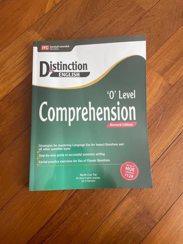 Distinction in English O level comprehension, Hobbies & Toys, Books ...