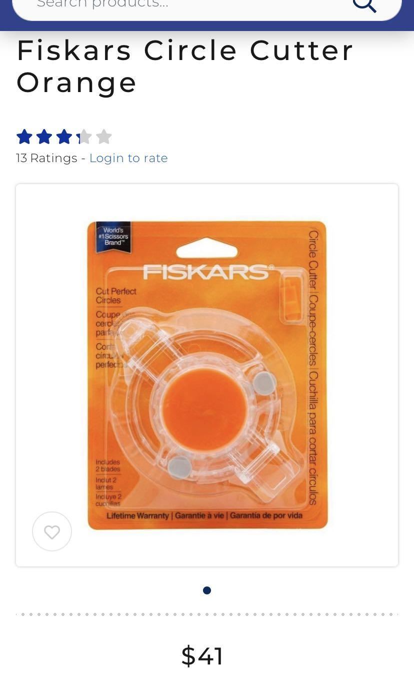 Fiskars circle cutter adjustable dimensions, Hobbies & Toys, Stationery ...