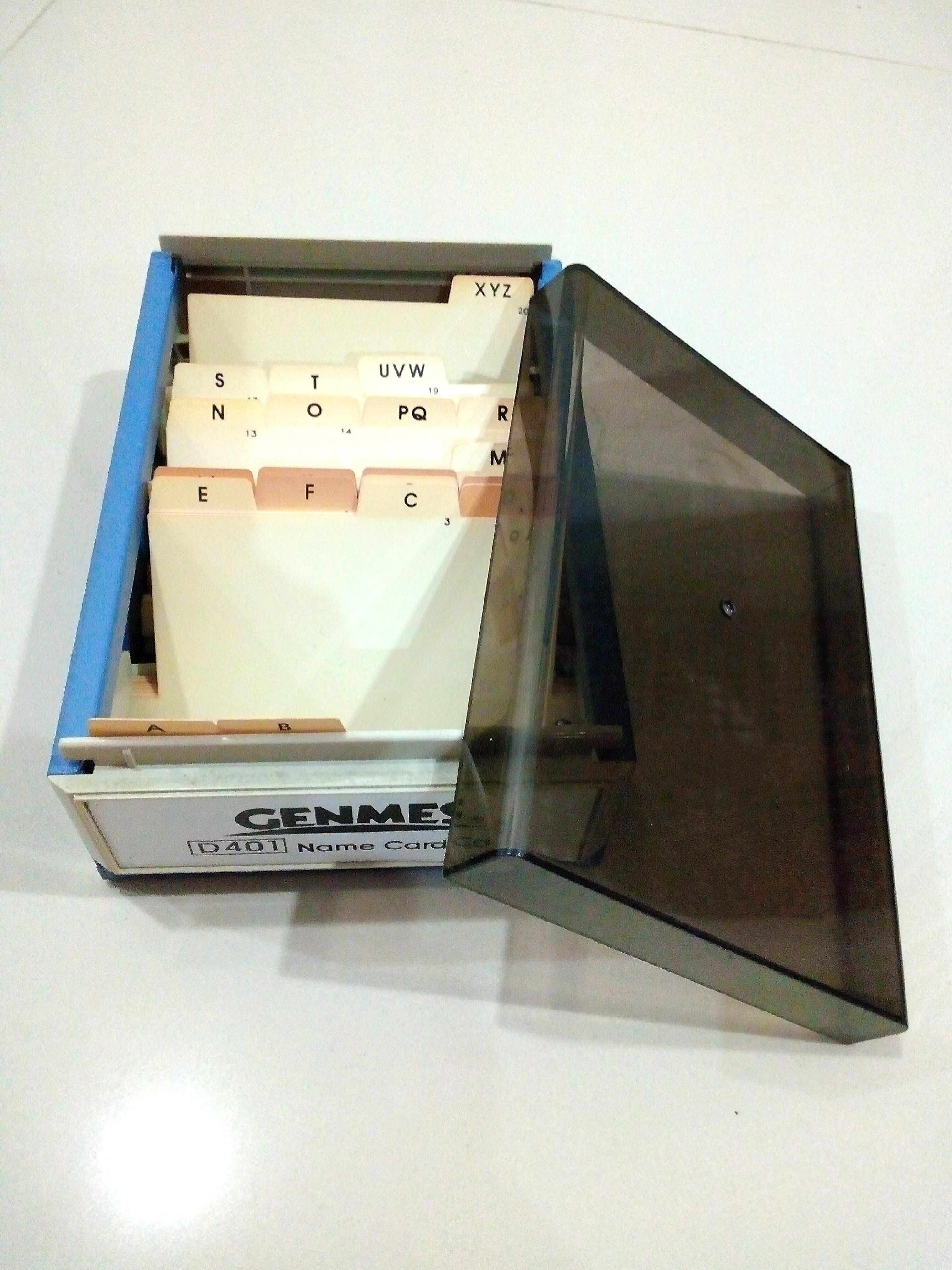 Genmes name card case D401 for 400pcs cards, Hobbies & Toys, Stationery ...