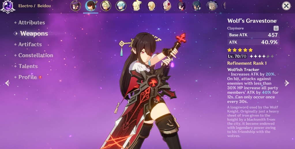 Genshin Impact Mona 2x Wolf's Gravestone (WGS), Video Gaming, Video ...