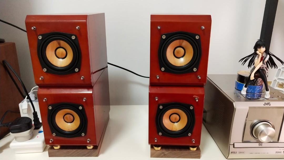 jvc wood cone speakers, 音響器材, Soundbar、揚聲器、藍牙喇叭、耳擴 - Carousell