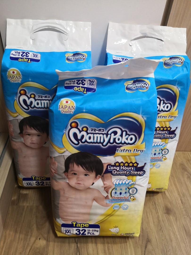 Mammy poko tape diapers, Babies & Kids, Bathing & Changing, Diapers ...