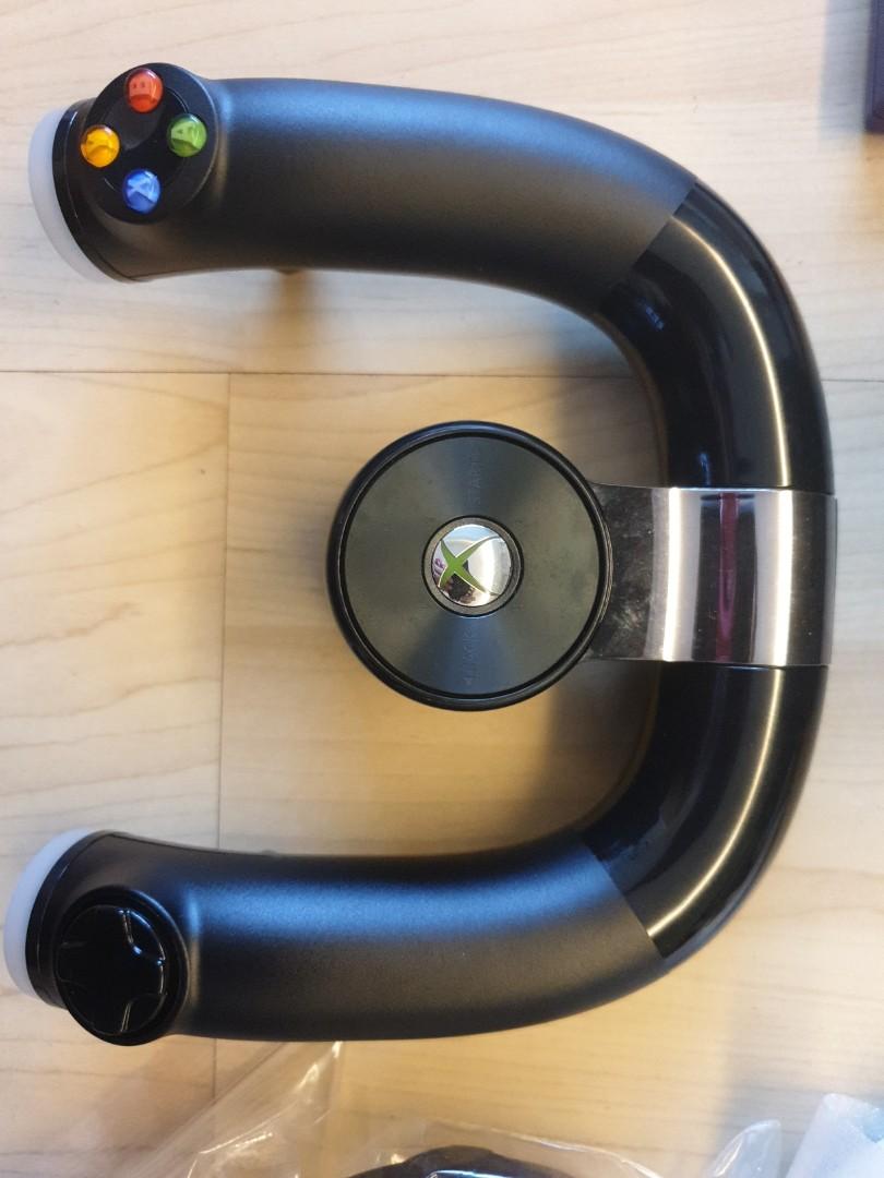 Microsoft Xbox 360 Wireless Racing Wheel and Steering Wheel Controller ...
