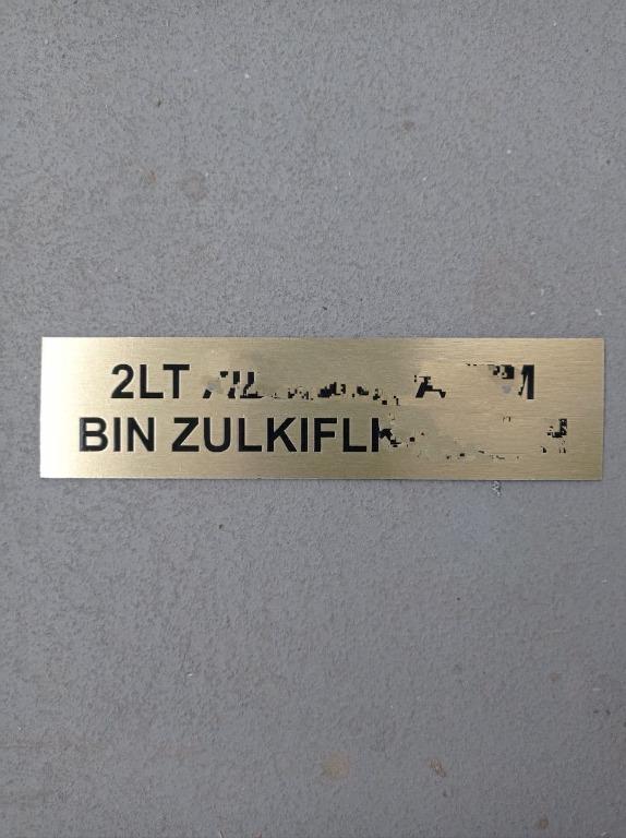 Military Metal Engraved Name Plates for Wall Plaques - Army Navy ...