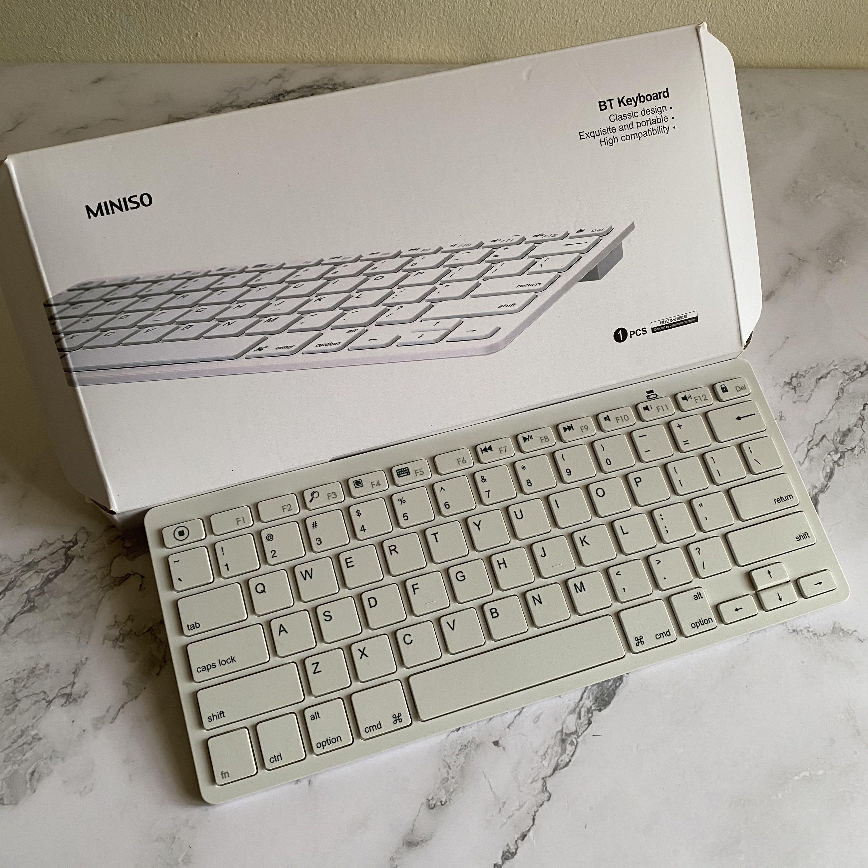 Miniso Bluetooth wireless keyboard, Computers & Tech, Parts & Accessories, Computer Keyboard on ...