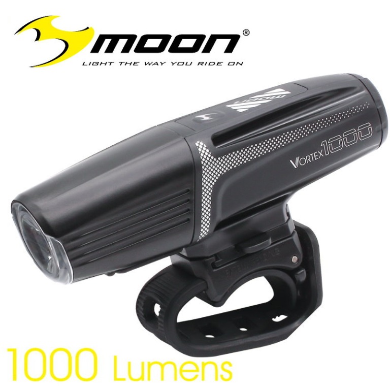 MOON【1000 流明】Meteor Vortex 前燈 可換式鋰電池 自行車燈 頭燈 防水 IPX5【VORTEX】, 體育器材, 自行車 ...