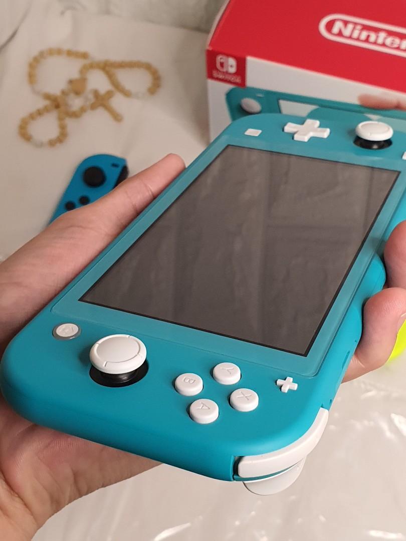Nintendo Switch Lite Teal Like New with Zelda BOTW, Pokemon, Stardew ...