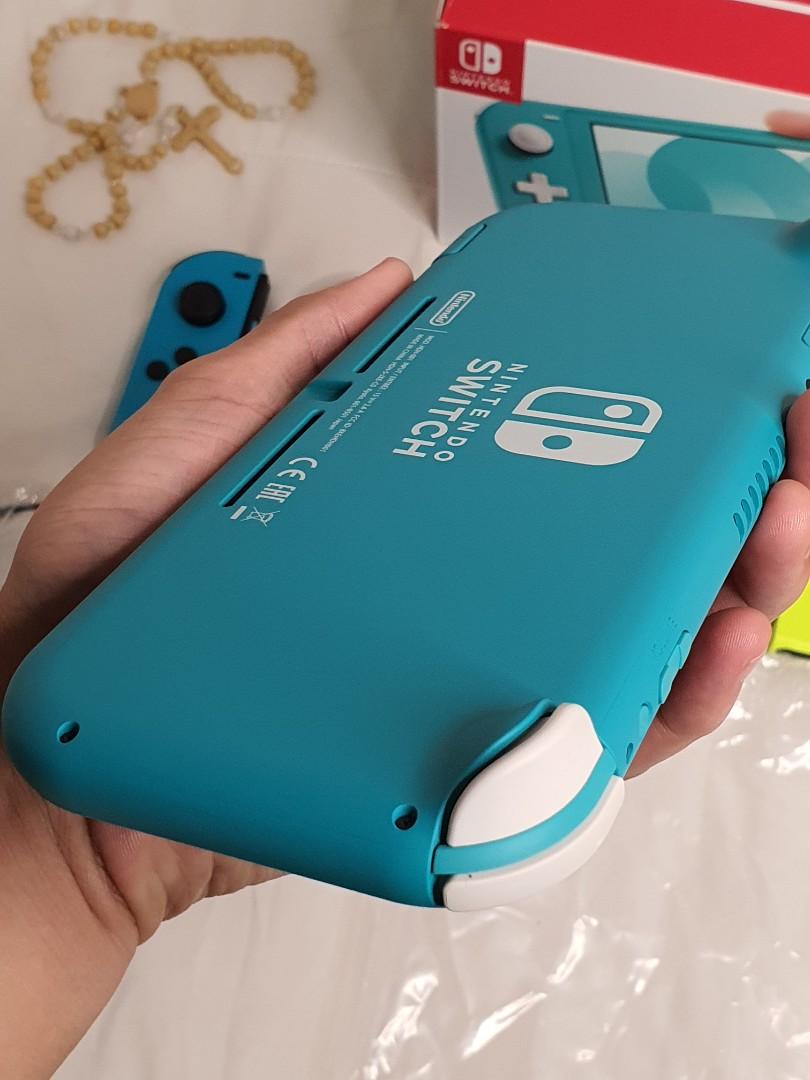 Nintendo Switch Lite Teal Like New with Zelda BOTW, Pokemon, Stardew ...
