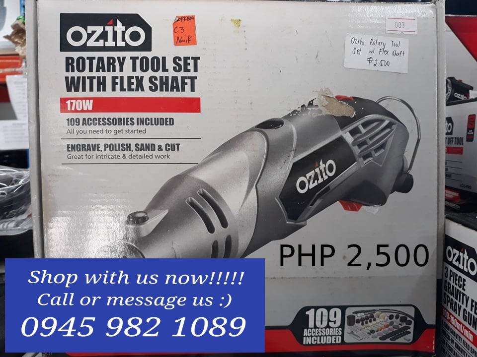 OZITO Rotary Tool Set with Flex Shaft, Commercial & Industrial ...