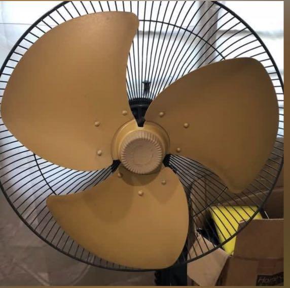 Panasonic F407YS stand fan with gold metal blade, Furniture & Home ...