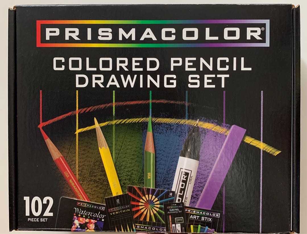 Prismacolor Colored Pencil Drawing Set - 102 Piece Set, Hobbies & Toys ...