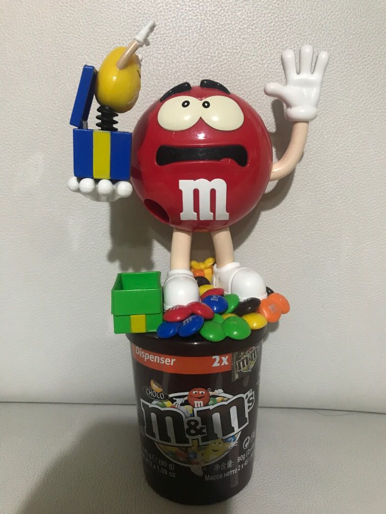 Red M&M Candy Dispenser, Hobbies & Toys, Toys & Games on Carousell