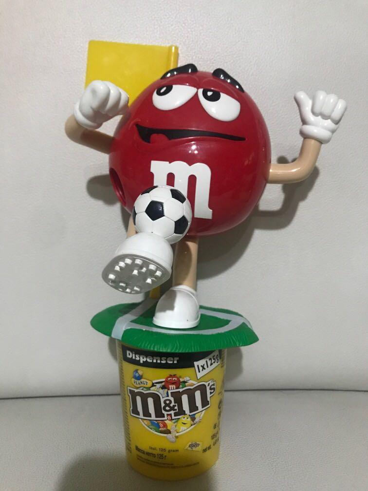 Red M&Ms Football Soccer Candy Dispenser, Hobbies & Toys, Toys & Games ...