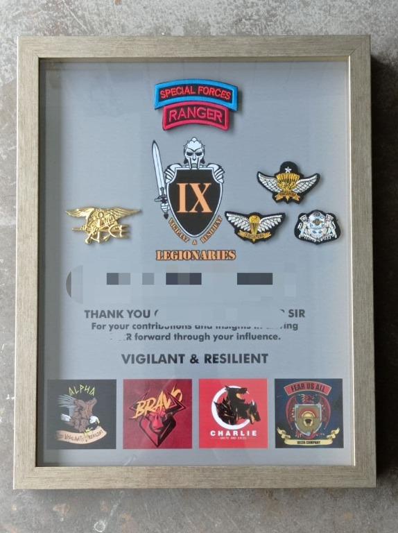 SAF Warrant Officer's Creed - Post Out Gift (Army, Navy, Airforce, SCDF ...