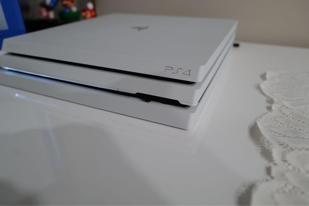 PS4 Pro Sony Playstation 4 Pro 1TB Glacier White Limited Edition, Video ...