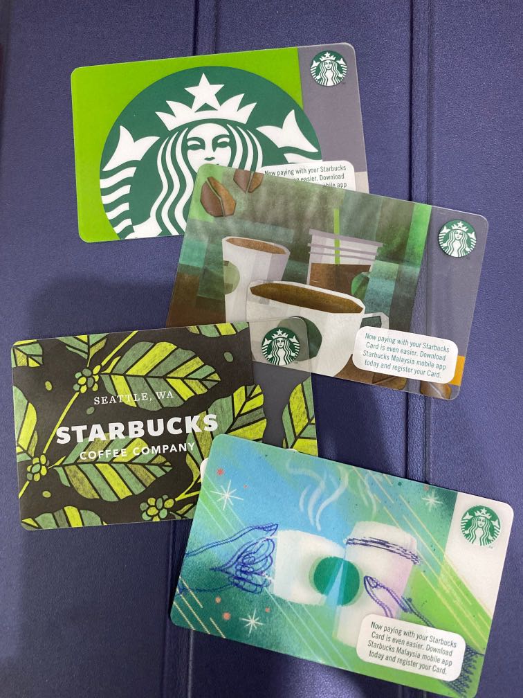Starbucks cards set, Tickets & Vouchers, Flights & Overseas Attractions ...