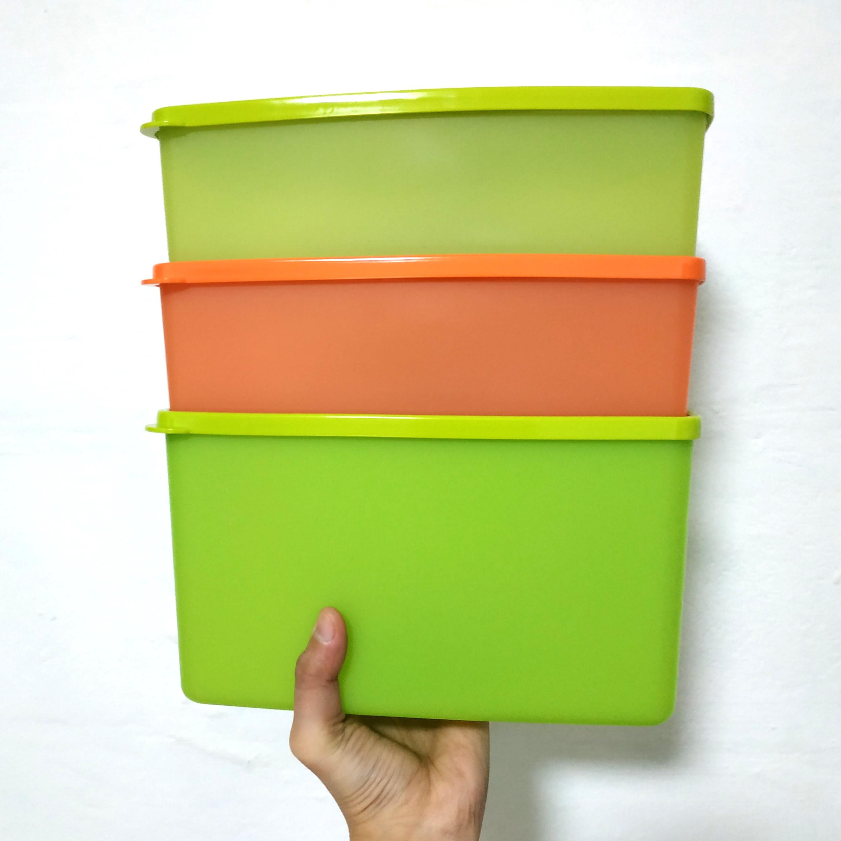 Tupperware Fridge Fresh Rectangular Container Box Gift Box Set of 11 ...