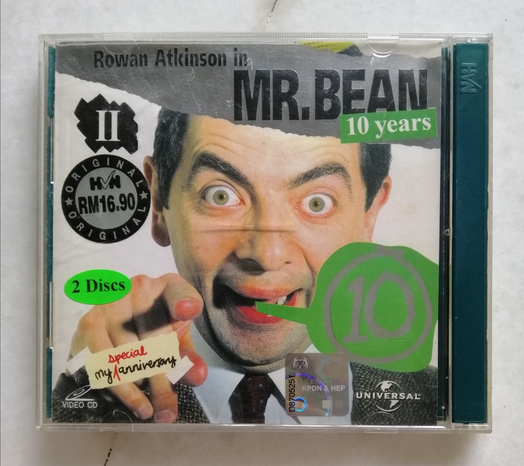 VCD - ROWAN ATKINSON in MR. BEAN 10 YEARS (2001), Hobbies & Toys, Music ...