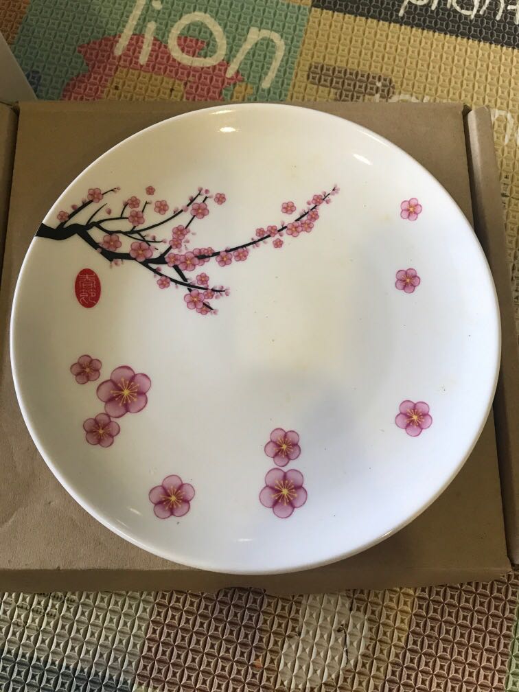 Vintage Sakura Plates, Furniture & Home Living, Kitchenware & Tableware ...