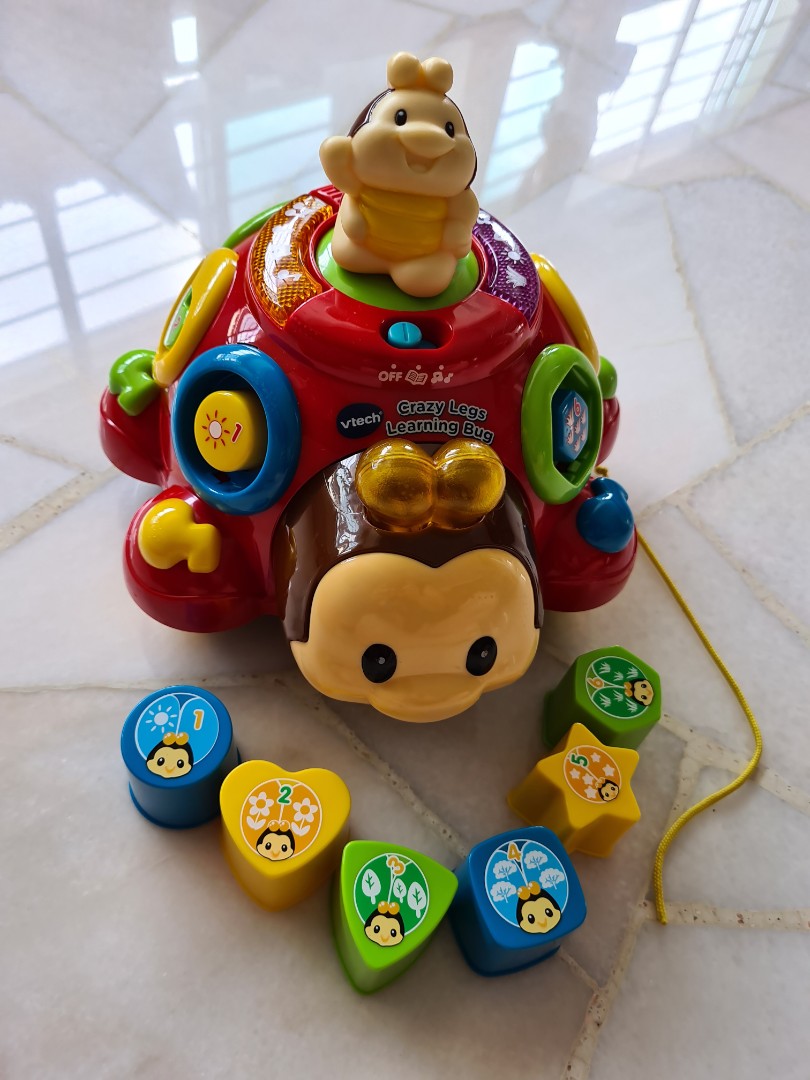 Vtech crazy legs learning bug, Hobbies & Toys, Toys & Games on Carousell