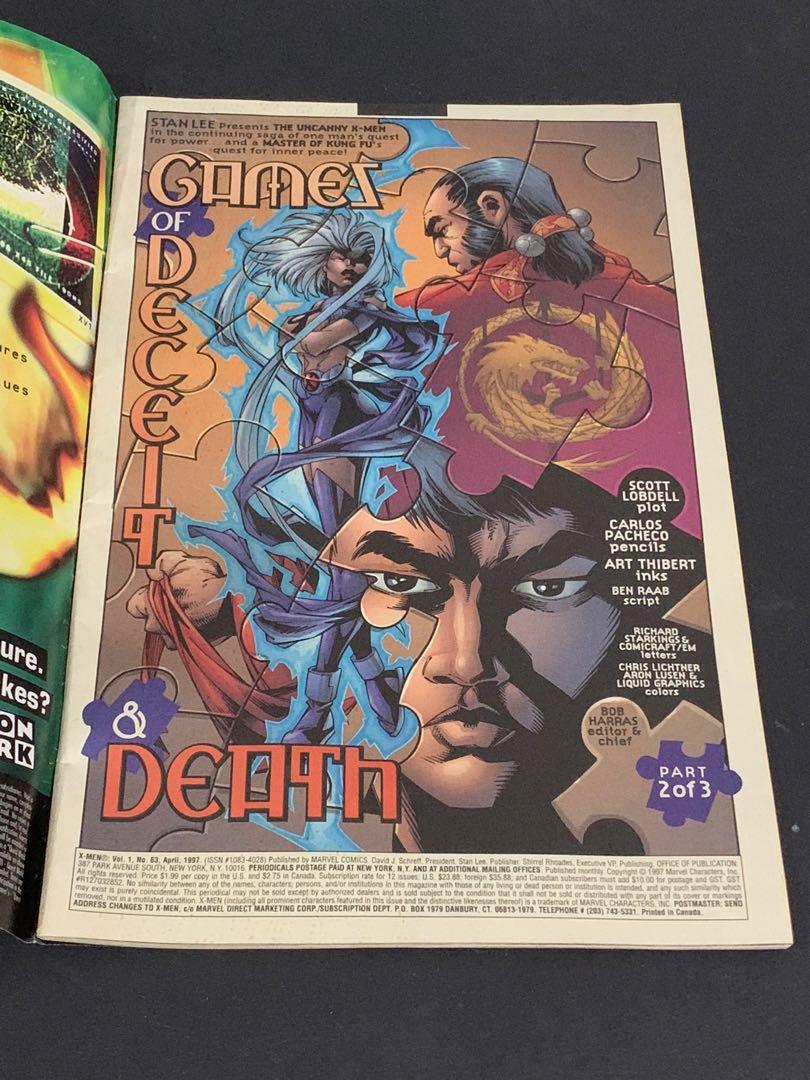 X-Men #63 (Vol. 2) - To Face The Black King (Marvel), Hobbies & Toys ...