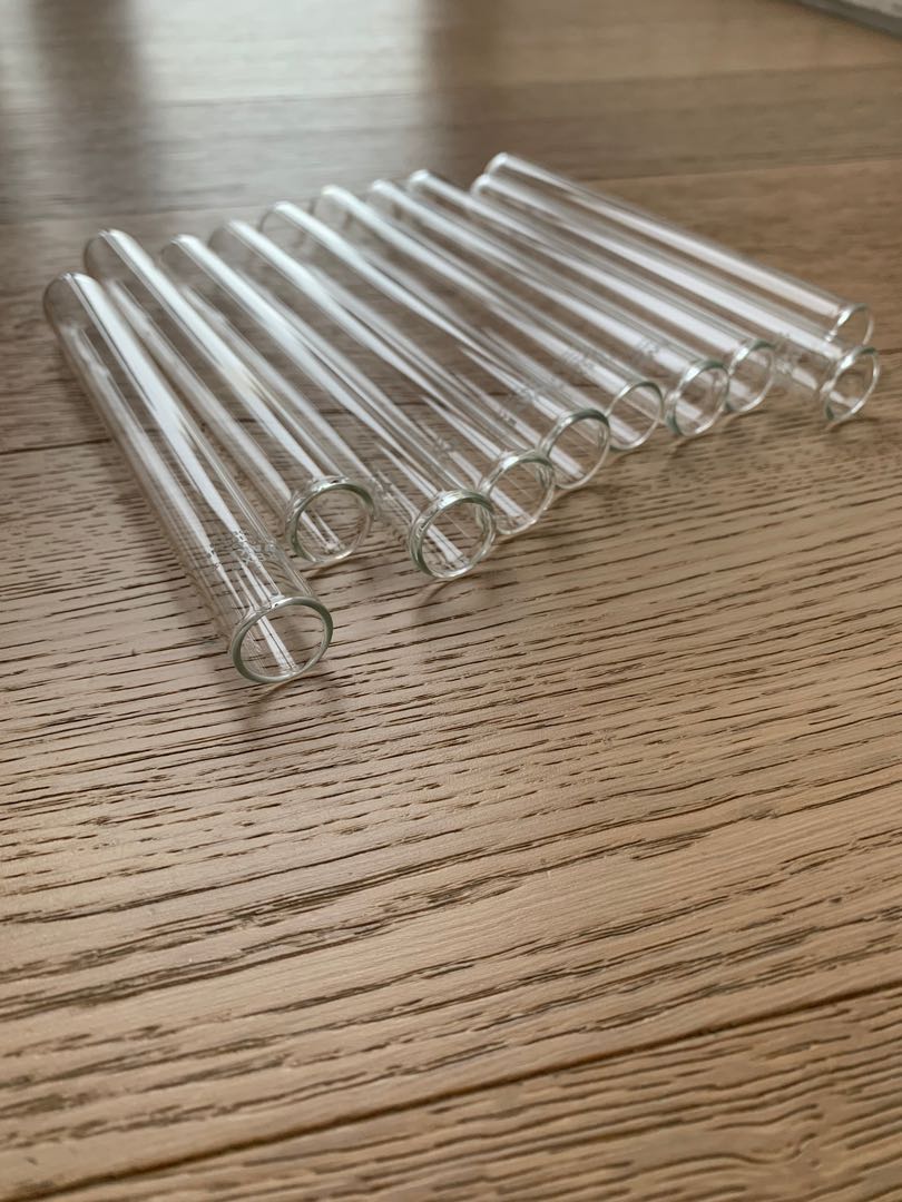 10 TEST TUBES SET (SEC/JC STUDENTS), Hobbies & Toys, Books & Magazines ...