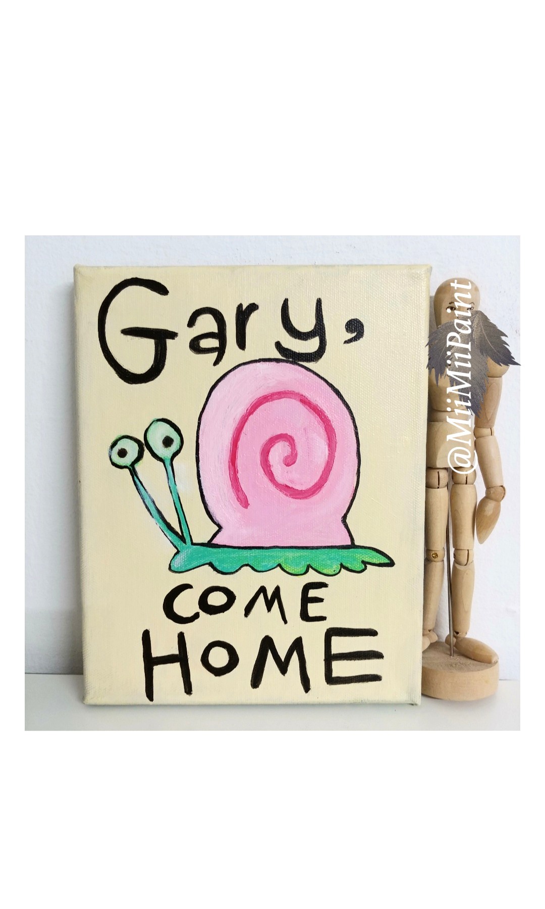 " Gary Come Home " Acrylic Spongebob Painting (Made-to-order), Hobbies ...