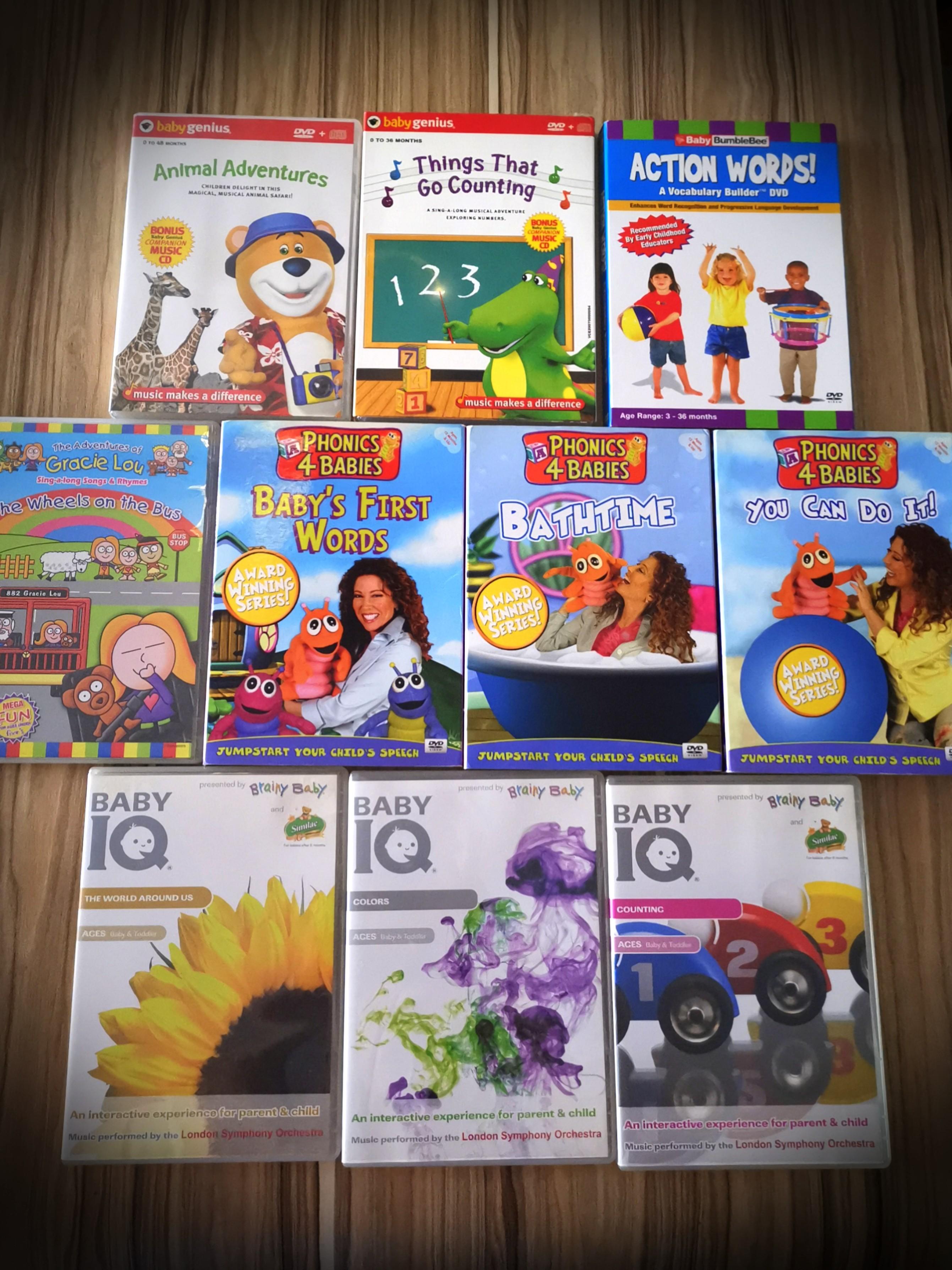 Baby educational DVDs preschool baby genius brainy baby, Babies & Kids ...