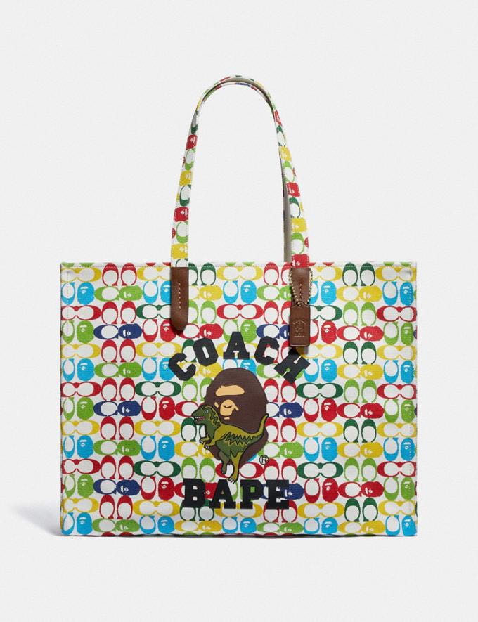 Bape x Coach Tote Bag Rainbow Multi | 100% Authentic, Women's Fashion ...