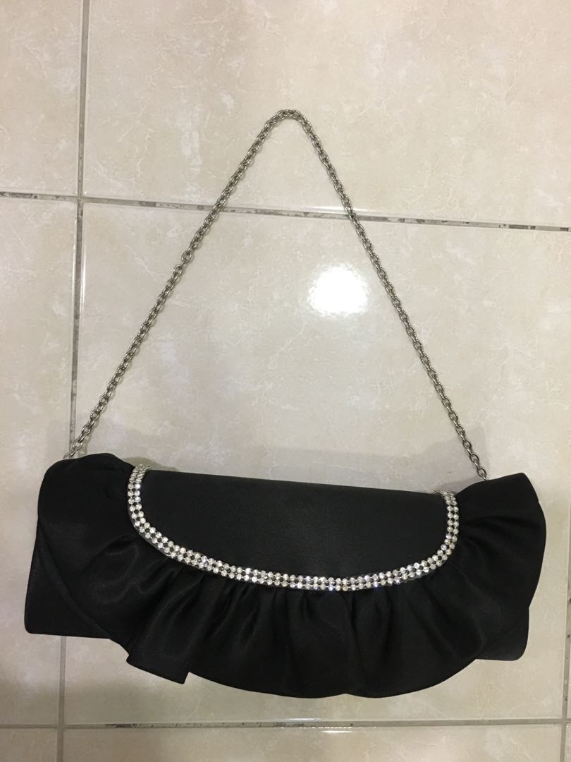 Bonita Black Dinner Clutch, Women's Fashion, Bags & Wallets, Clutches ...
