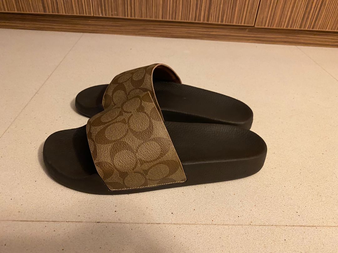 Coach Signature Slide/ Slipper, Men's Fashion, Footwear, Slippers ...