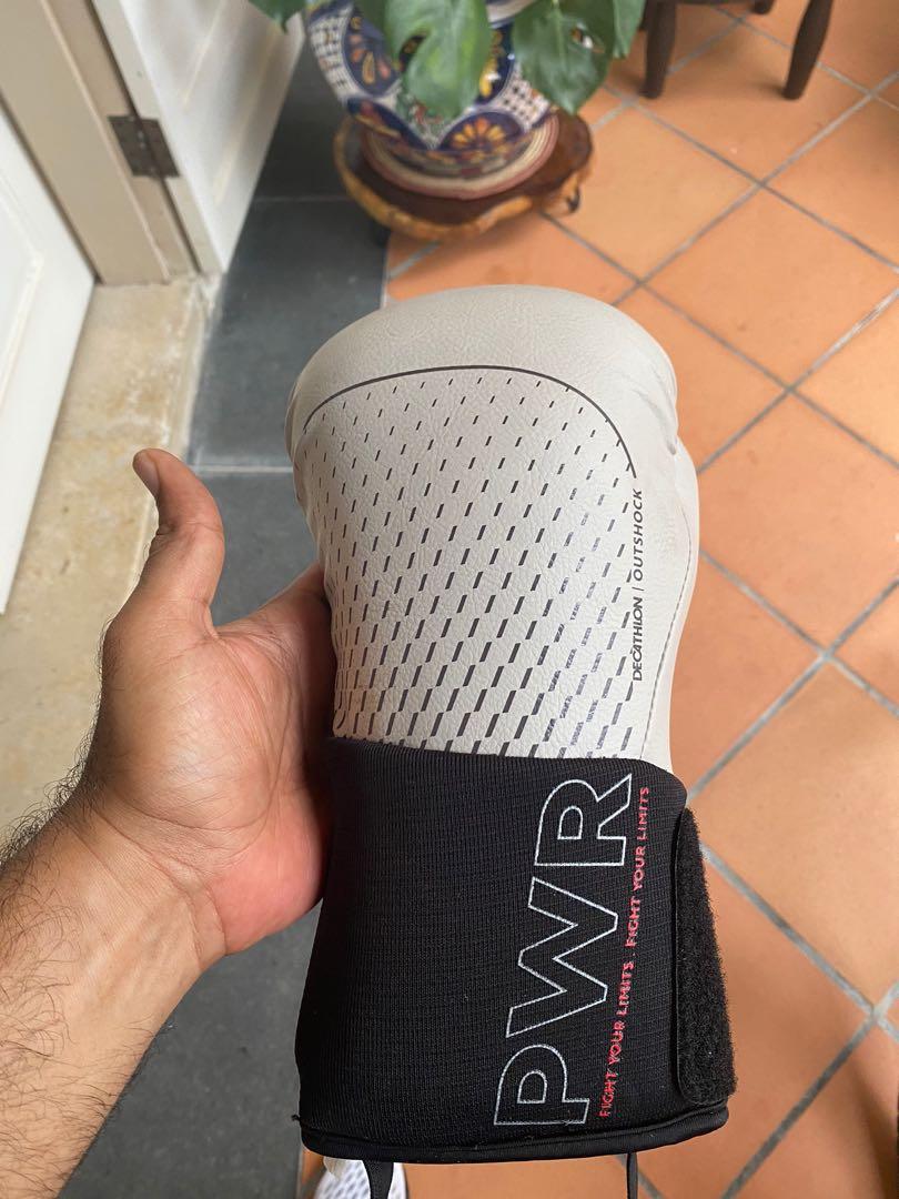 Decathlon 500 Ergo boxing gloves 12 oz with boxing wrap, Sports ...