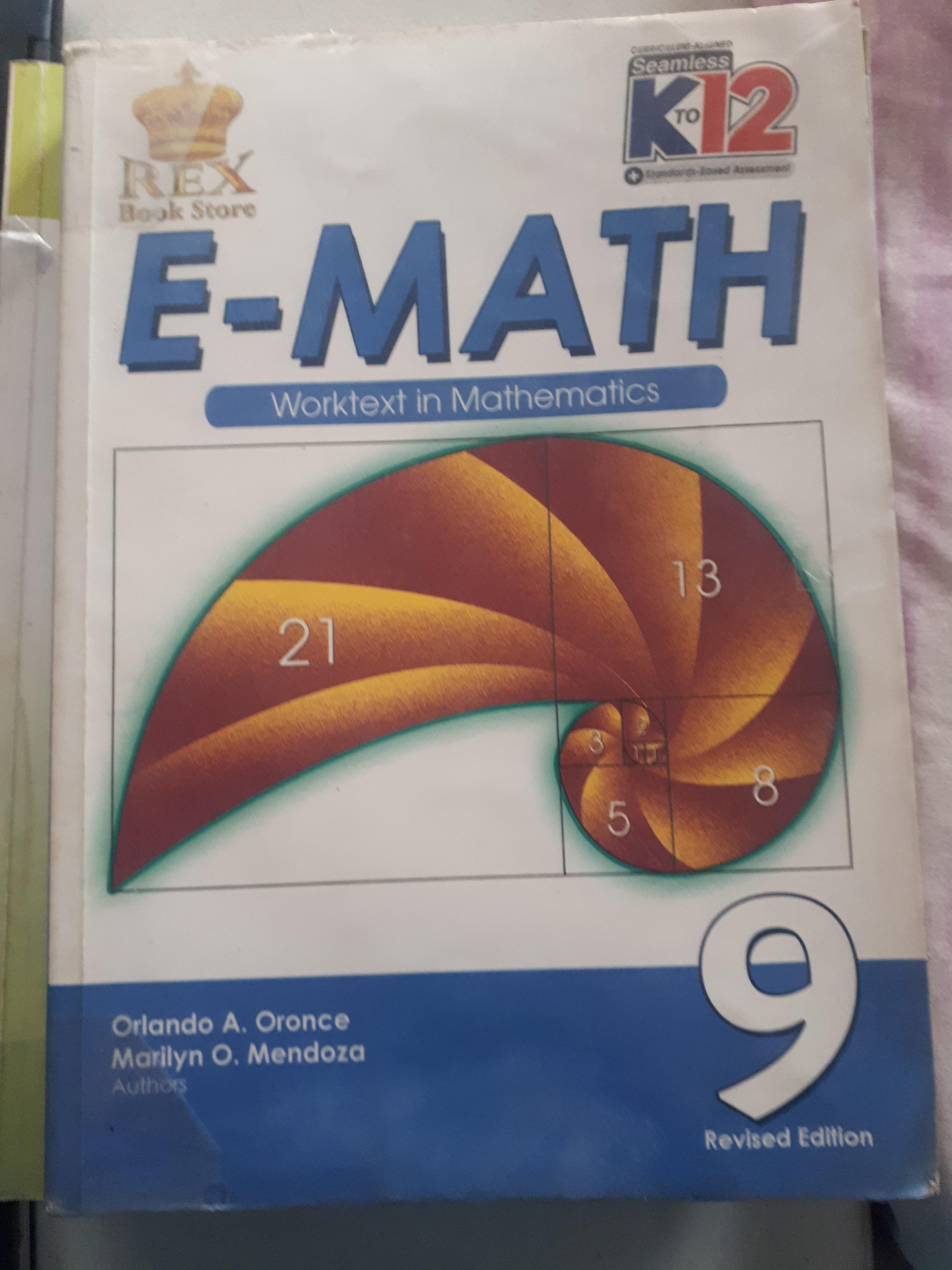 E-Math Grade 9 Mathematics Book, Hobbies & Toys, Books & Magazines ...