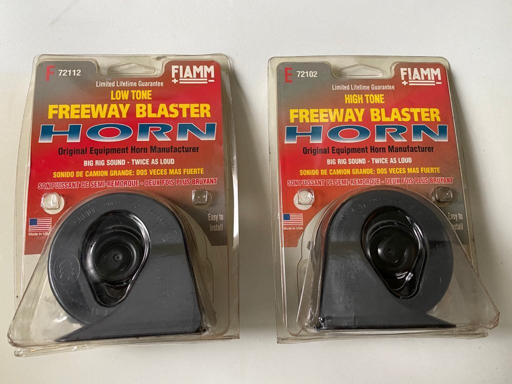 FIAMM Freeway Blaster LOW & HIGH Tone Car Horn, Car Accessories, Accessories on Carousell