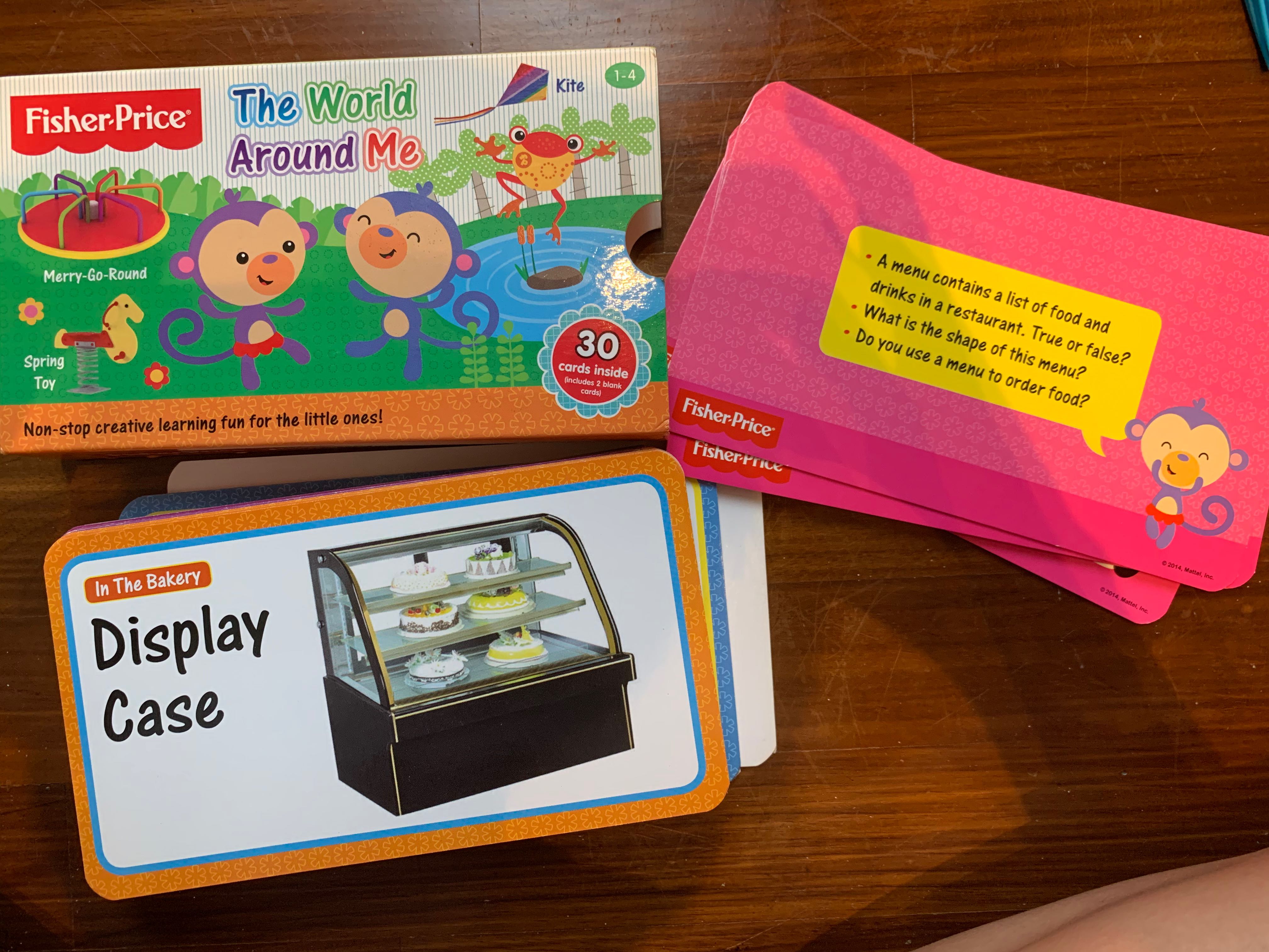 Fisher Price flash cards as good as new, Hobbies & Toys, Toys & Games ...