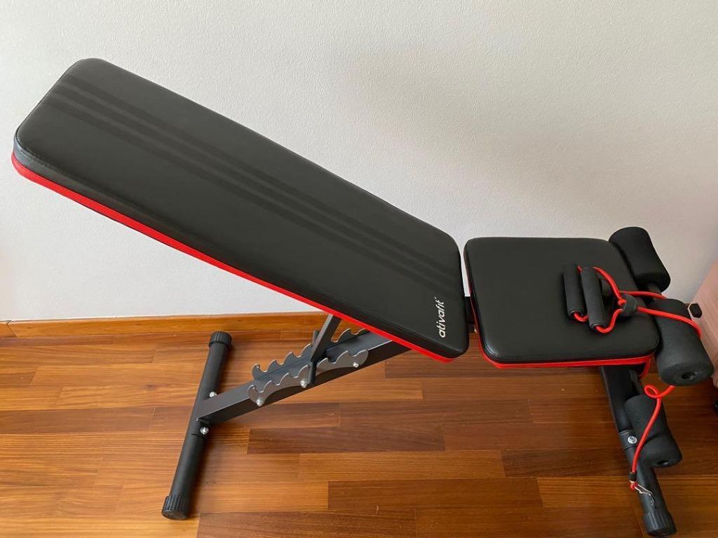Foldable Workout Bench Multi-Purpose, Sports Equipment, Exercise ...