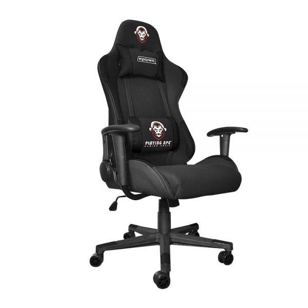 Ergodynamic G1BLK FAB Gorilla Gaming Chair Fabric Computer Chair ...