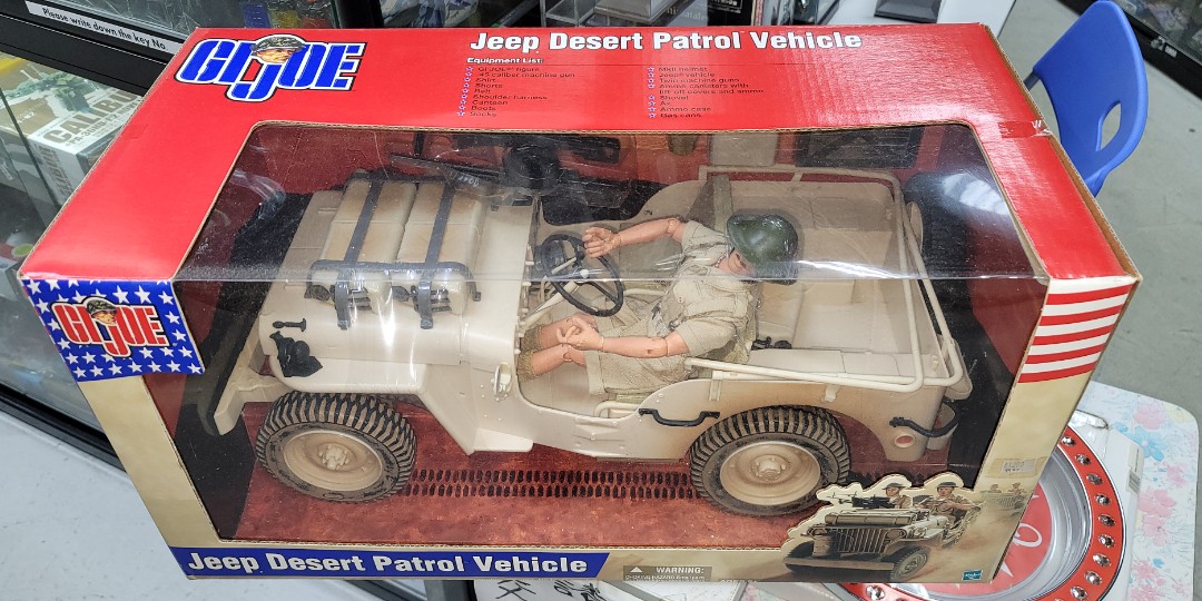 Hasbro 1/6 gi joe jeep desert patrol vehicle軍車, 興趣及遊戲, 玩具 & 遊戲類 - Carousell