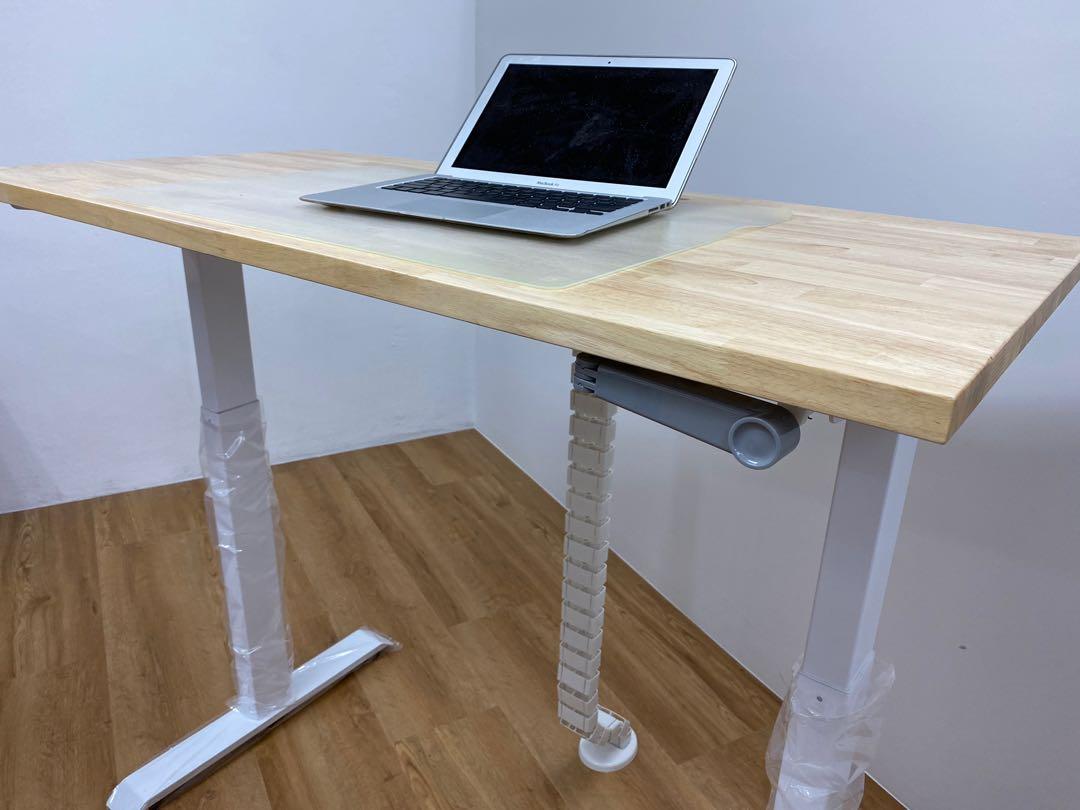 Mechanical Height Adjustable Desk, Furniture & Home Living, Furniture ...