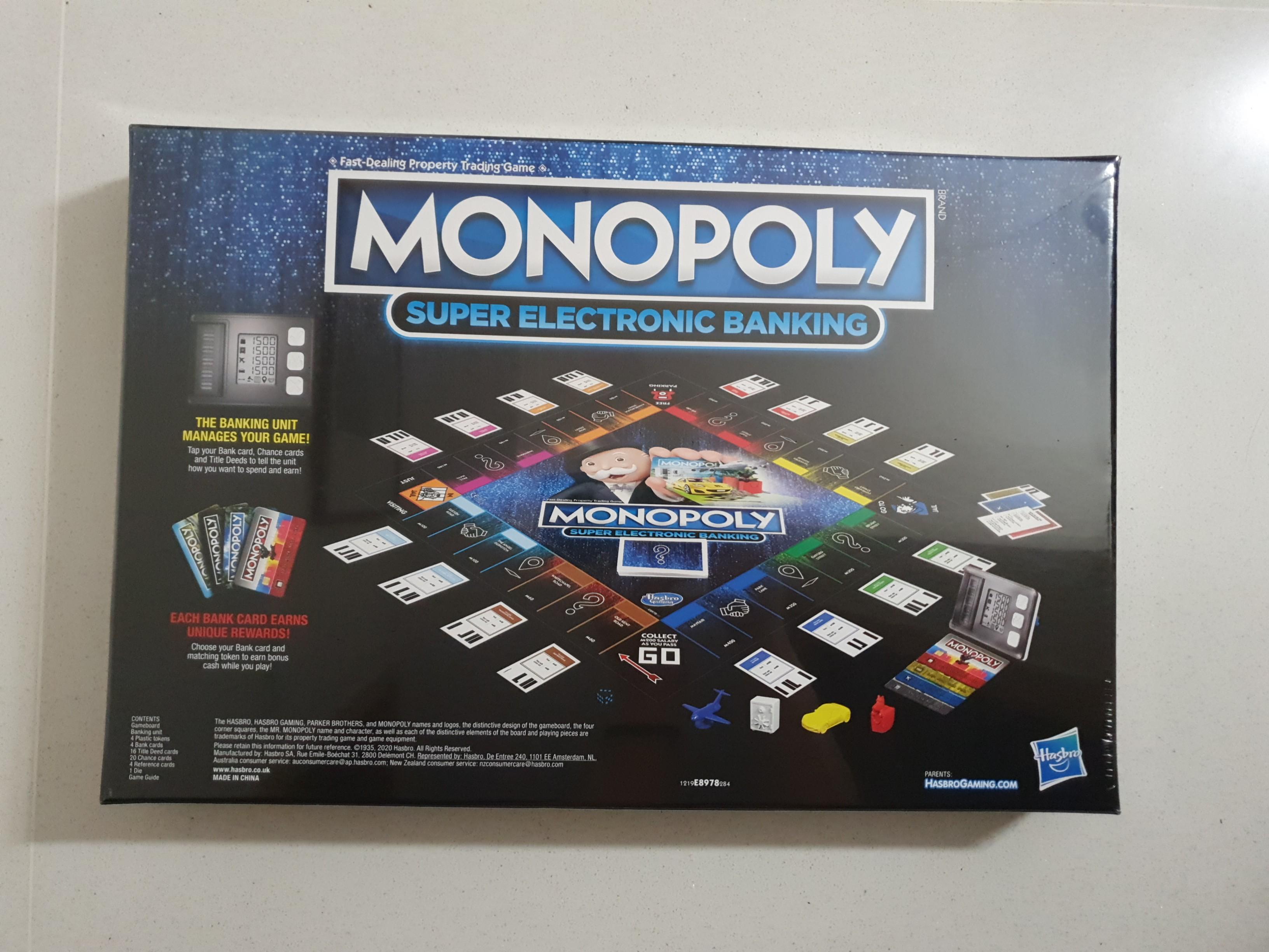 Monopoly Super Electronic Banking, Hobbies & Toys, Toys & Games on ...