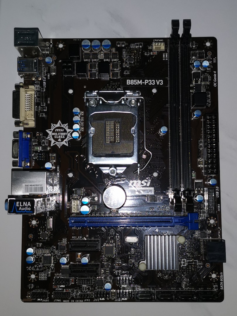 MSI B85M-P33 V3 LGA1150 motherboard, Computers & Tech, Parts ...