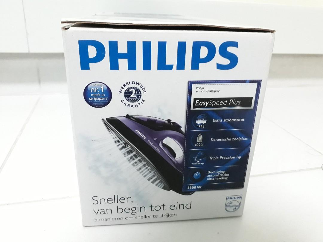Philips Easy Speed Plus Iron, Furniture & Home Living, Cleaning ...