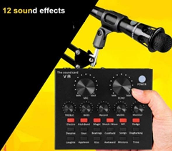Professional Singing Live Sound card V8, Electronics, Audio on Carousell