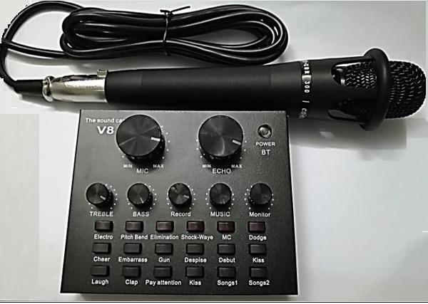 Professional Singing Live Sound card V8, Electronics, Audio on Carousell