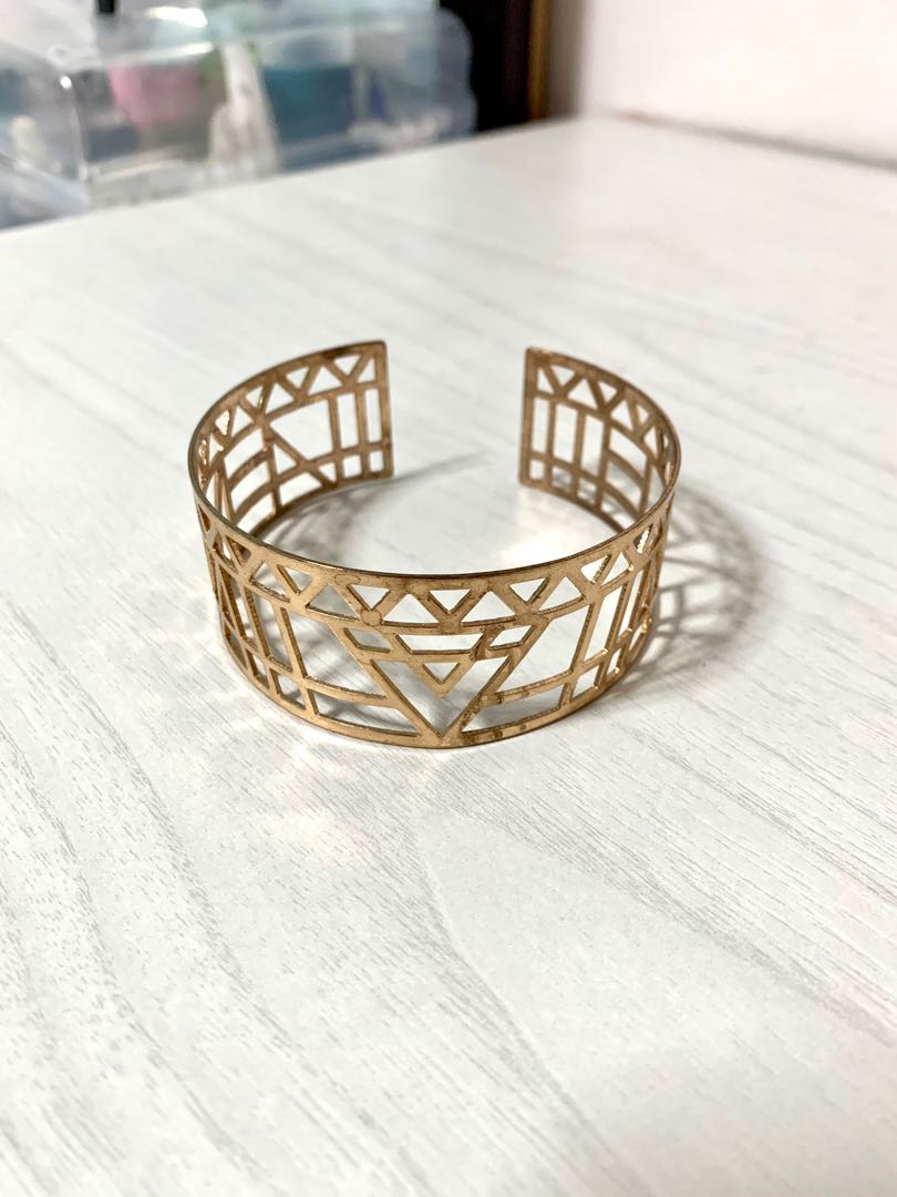 Rustic Gold Aztec Armlet, Women's Fashion, Jewelry & Organisers ...