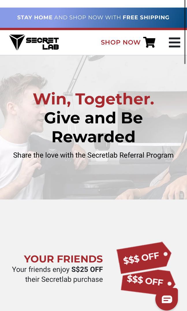 Secretlab referral code, Tickets & Vouchers, Vouchers on Carousell