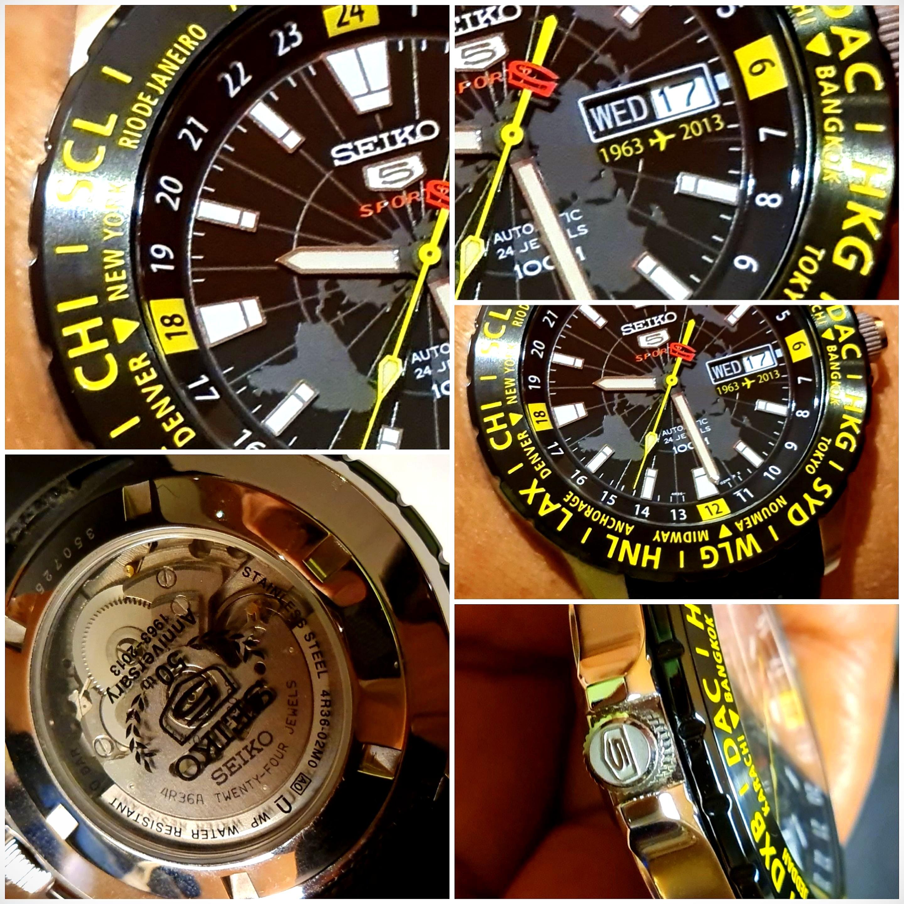 Seiko 50th Anniversary Edition Sports World Timer GMT-RARE, Men's ...