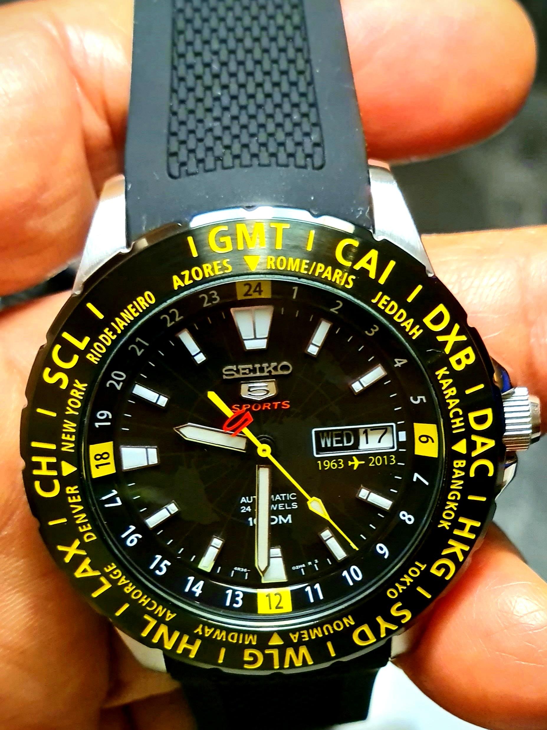 Seiko 50th Anniversary Edition Sports World Timer GMT-RARE, Men's ...