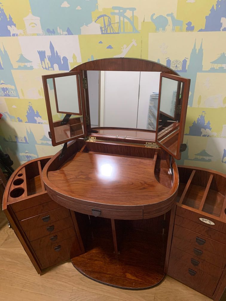 Starbay Marie Galante Rosewood makeup dressing table storage trunk ...