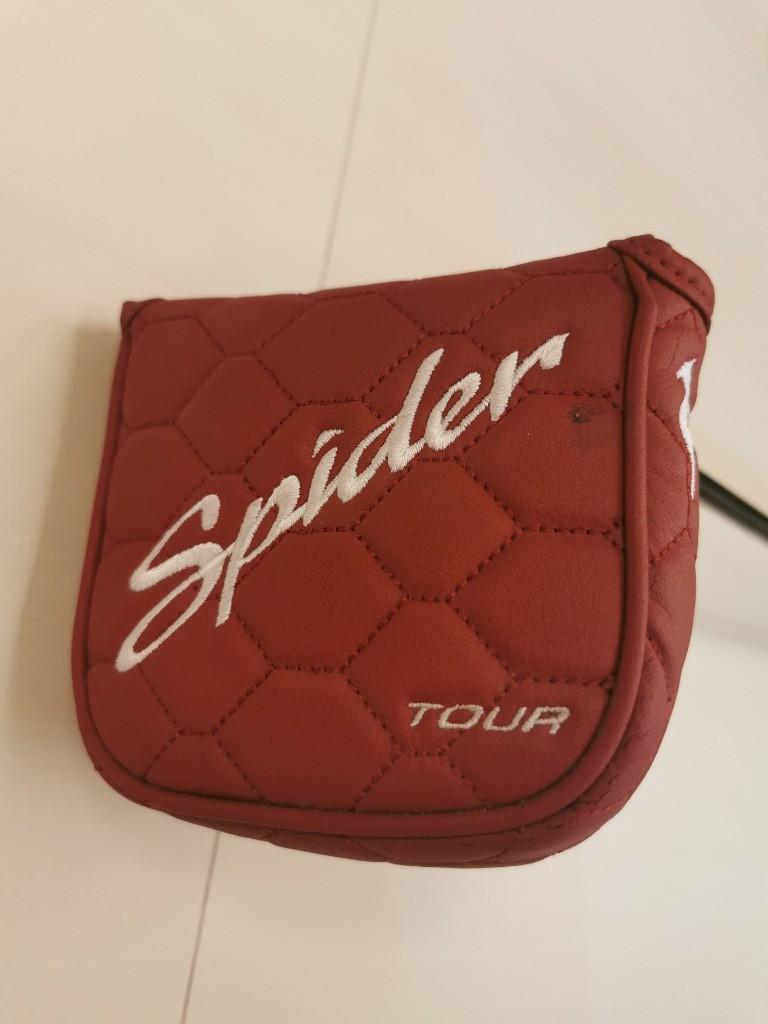 TaylorMade Spider Red Tour Putter with kangaroo putter headcover ...